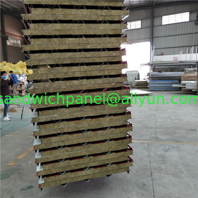 3.61 meters 50mm rock wool sandwich roof panel with 0.426mm steel sheet for ready house