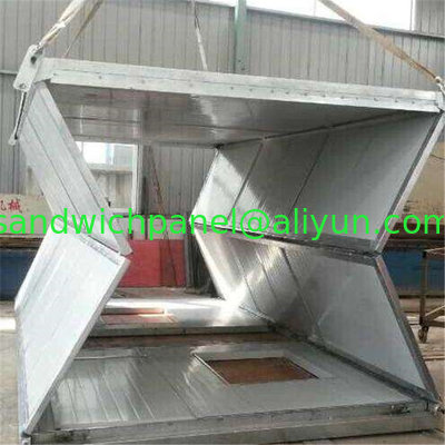 50mm waterproof eps sandwich panel 20ft foldable container house for labour camp
