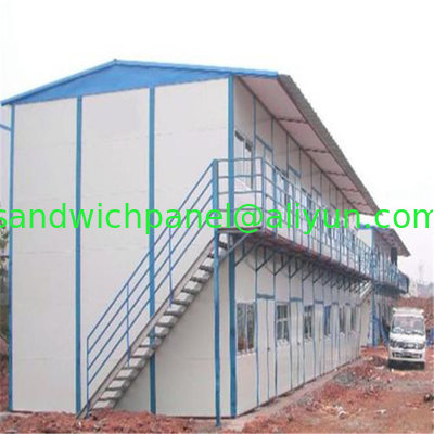 waterproof greywhite prefabricated house with 50mm eps sandwich panels for warehouse