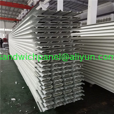 10.35 meters 30mm PVC eps sandwich roof panels used for fast asemble warehouse
