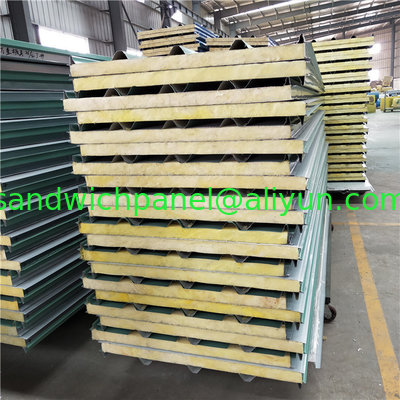 15 years sandwich panel house use 50mm rock wool board building materials