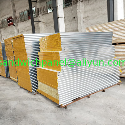 sandwich panel 1150mm rock wool wall board for fast assemble prefa buildings