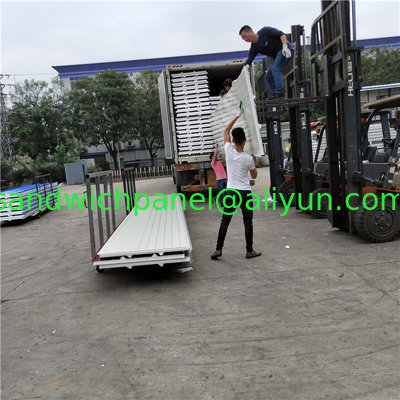 50mm eps sandwich roof panel with 0.4mm red wine steel up and 0.35mm down to Uruguay