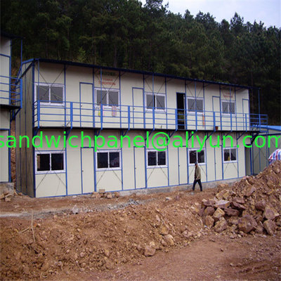 light steel inexpensive prefab homes with PVC sliding window for workers house