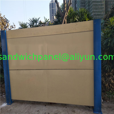 15 years light weight 50mm sandwich panel fence used for real eastate