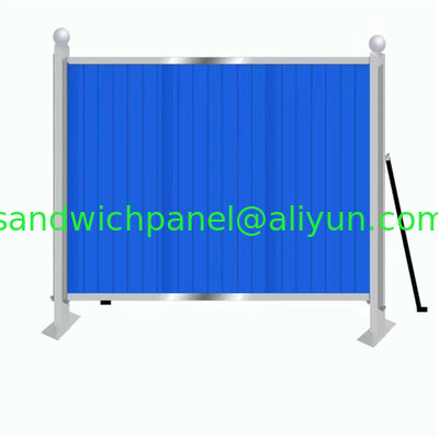 3pcs 950-50-236mm sandwich panel fence used for construction subway project