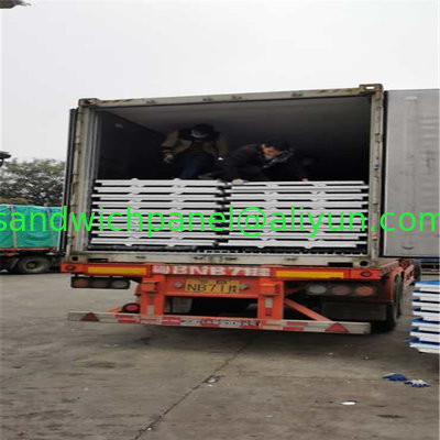 light weight 75mm wine red insulated sandwich panels for residential area
