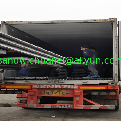 light weight 75mm wine red insulated sandwich panels for residential area