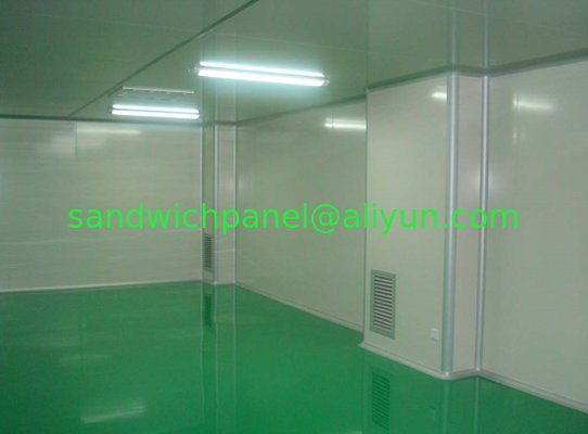 50mm insulation rock wool sandwich wall panel for pharmaceutical clean room