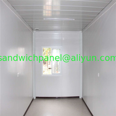 50mm insulated rock wool sandwich wall panels with different surface design for container house
