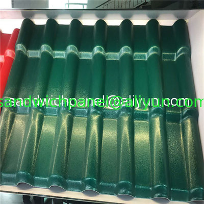 960mm dark color luxury ASA glazed roof tile with 2.8mm for residential area