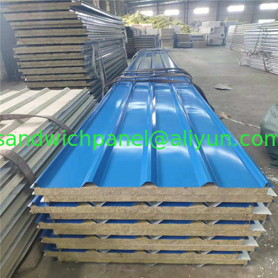 50mm rock wool sandwich roof panel with 11900 and 1500mm long for warehouse