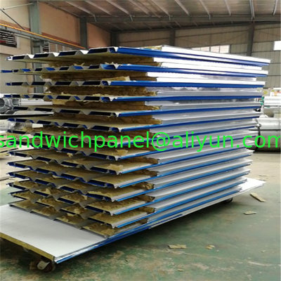 50mm rock wool sandwich roof panel with 11900 and 1500mm long for warehouse