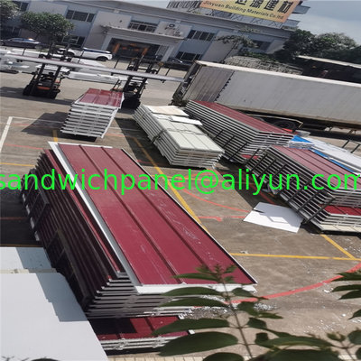 light weight 75mm polystyrene foam sandwich roof panels for for prefabricated house
