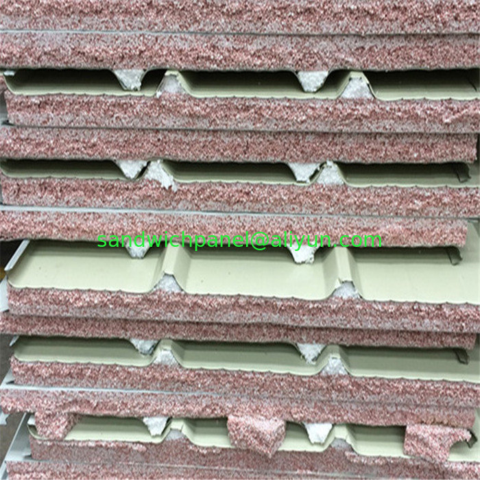 economical and pratical 50mm color steel TPS roof panel roofing price list philippines