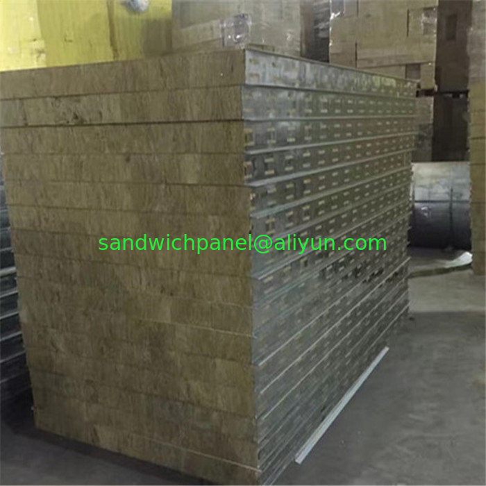 100mm rock wool sandwich panel use as industrial kiln board resistant fire more than 150 minutes