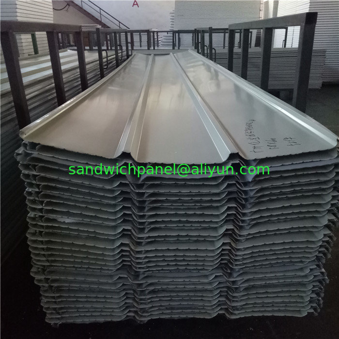 1050 ivory white sheet metal roofing tile with 0.426mm for construction buildings