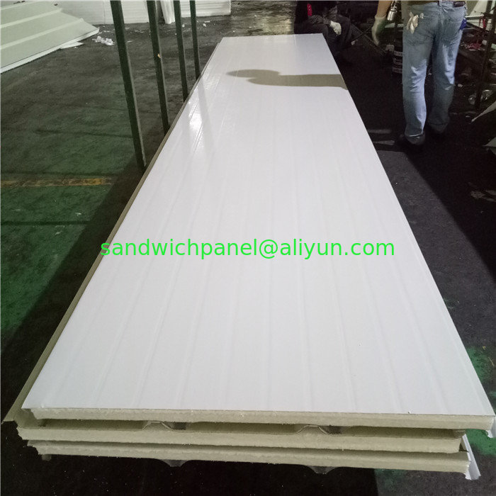 3750mm length eps sandwich panel house waterproof roof tile 1050-50-0.4mm wide red