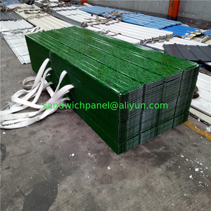 building materials thailand 840mm green grass steel roof sheets with 0.426mm for farms