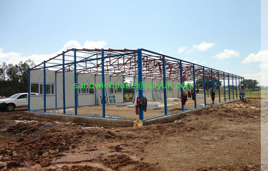K type container house prefabricated eps sandwich panel building for warehouse
