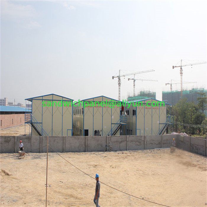 trasitional prefabricated tiny house use for 15 years for students dormitory