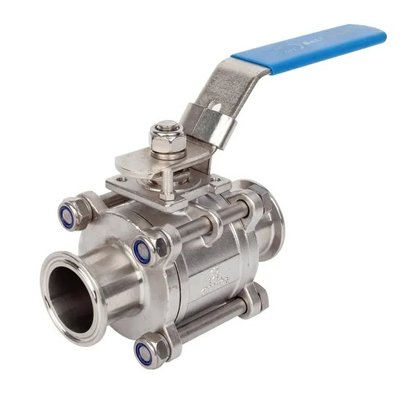 Tri montaggio diretto puntiglioso sanitario igienico della valvola a sfera SS316L del morsetto 3PCS