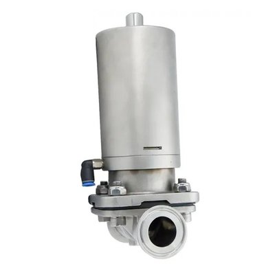 Valvola a diaframma Tri premuta sanitaria dell'acciaio inossidabile SS304 con il mini azionatore pneumatico