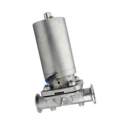 Valvola a diaframma Tri premuta sanitaria dell'acciaio inossidabile SS304 con il mini azionatore pneumatico