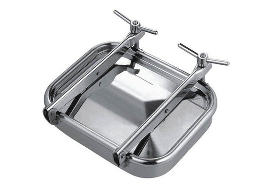 Stainless Steel Two or One Intersectant Arms Rectangular Tank Manway
