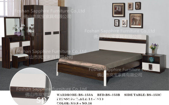 BS-153 Apartment nightstand side table wardrobe cabinet, MDF hotel bedroom furniture Modern furniture homes foshan
