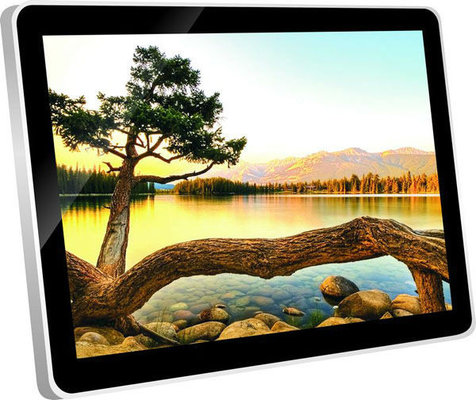 55" LCD Indoor Digital Advertising player Touch machine , Digital Signage Wall Mount