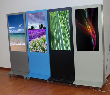Multimedia totem floor standing digital  signage outdoor advertising display