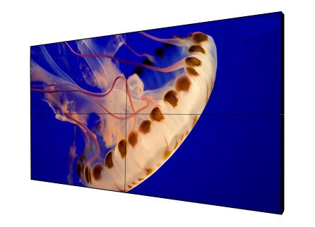 Full Color LCD Video Walls Tube Chip Color 3 X 3 55 Inch  1080P LG Super Narrow