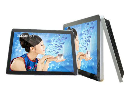 TFT LCD Wall Mounted Digital Signage , Black Wall Mounted Screens ROHS