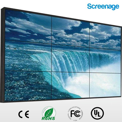 High Contrast Advertisement DID Video Wall with super narrow bezel TV digital signs