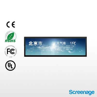 High Definition LCD Video Display , 700cd / ㎡ wall mounted signage