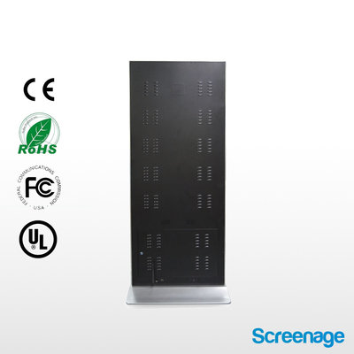 49" 55" Floor Standing Kiosk , Full Hd 1080p LCD Commercial Digital Signage