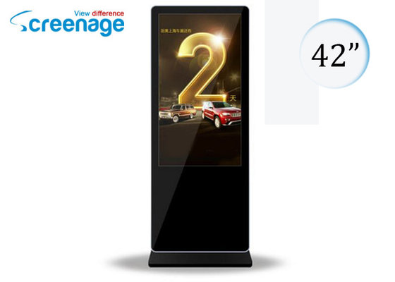 1080P Media Player Floor Standing Kiosk HD Marble for Shopping Mall