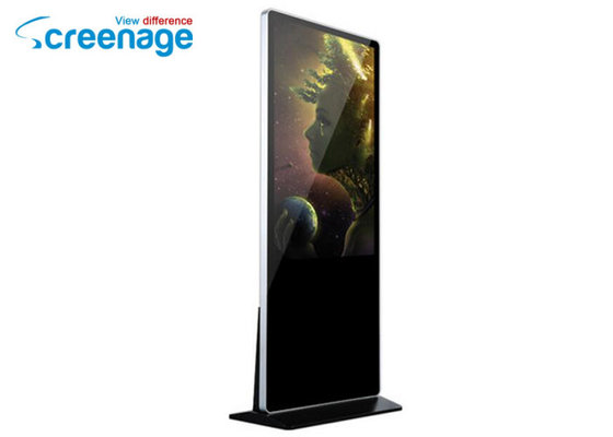 Shopping Malls Floor Standing LCD Advertising Player multi Language