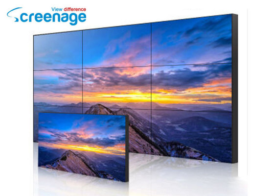 55 Inch Seamless Wall Mount LCD Display Narrow Bezel Irregular Splicing Advertising Screen