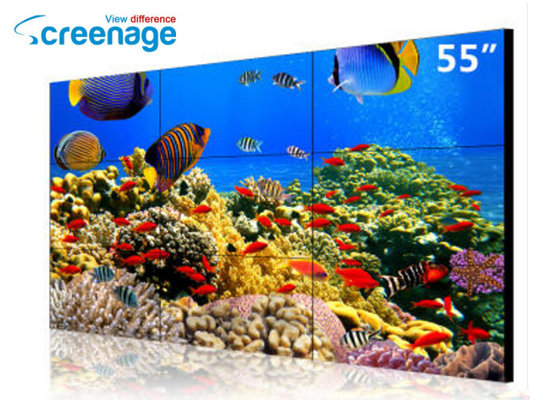 Wall Mounted Indoor LCD Video Walls  55 Inch AC100V ~ 240V 250W
