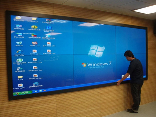 High Contrast Advertisement DID Video Wall with super narrow bezel TV digital signs
