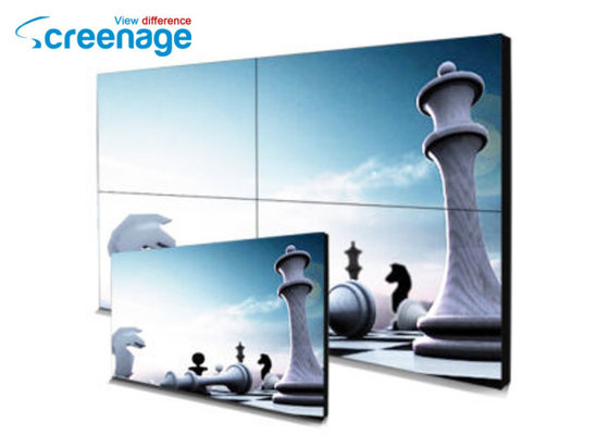 Indoor LCD Video Walls 4.8mm Pixels Wall Mount Flat Panel 46 Inch Display