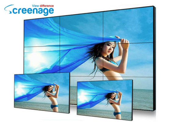 Ultra Thin LCD Video Walls 55 Inch 4 * 4 For Lobby Exhibition Station For Hotel Theater