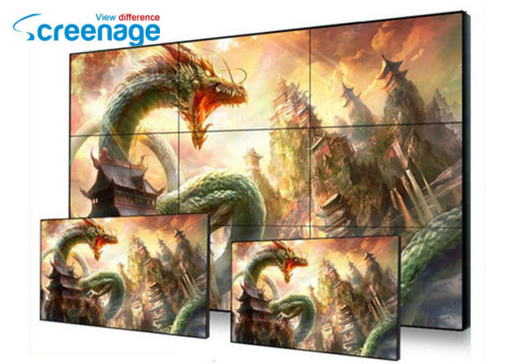 Lightweight P5 HD LCD screen indoor video wall Ultra Narrow Bezel 3.9 mm
