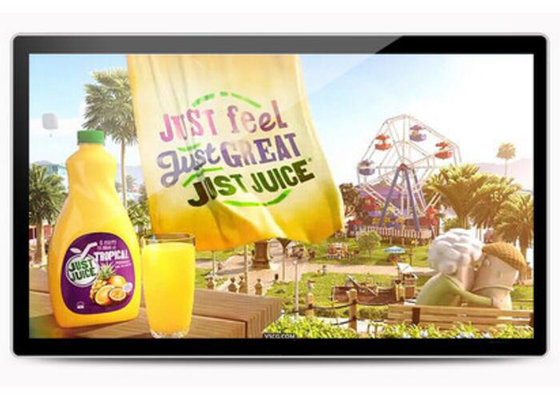Super Thin 21.5 Inch Wall Mounted Digital Signage TFT Lcd Monitor AC 100V ~ 240V