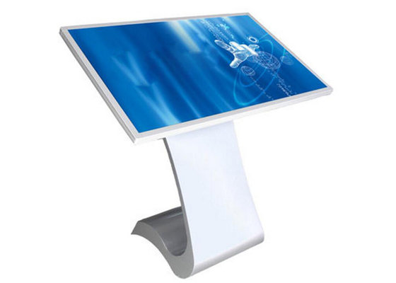 White 32 inch TFT LCD Interactive Information Kiosk Stand , CCC CE EMC Approval