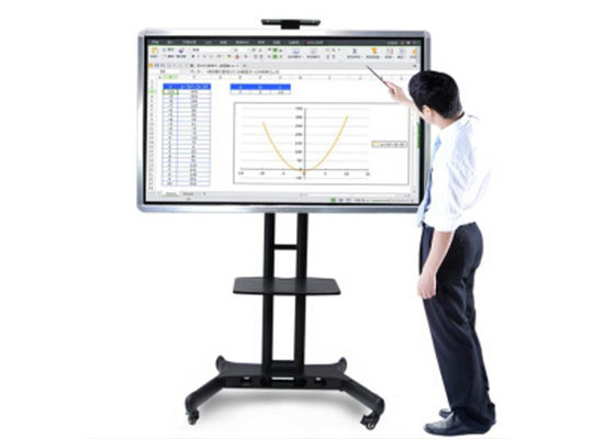 65- Inch Floor Standing Interactive Touch Screen Smart Board For Learning