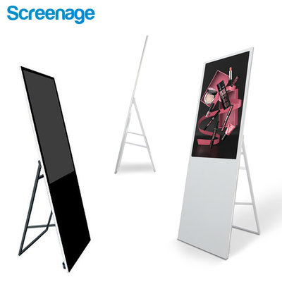 Wholsale Size 43" Lcd Display Advertising Screen Portable Digital Poster With Led Backlit