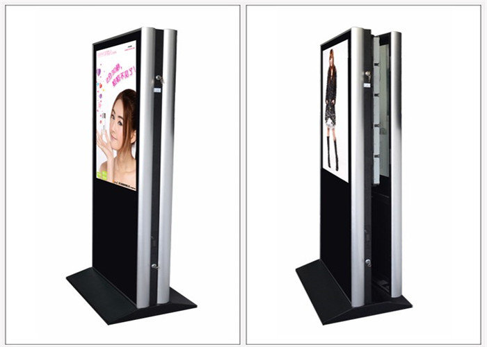 Double Sided Book Display iR Touchscreen Standing Advertising Player